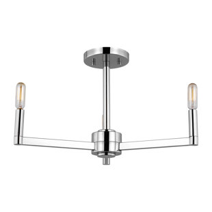 Modern Chrome Flush Mount Lighting | AllModern